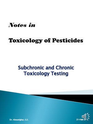 How do pesticides work - Dr. Gamal E. Abouelghar - Toxicology of ...