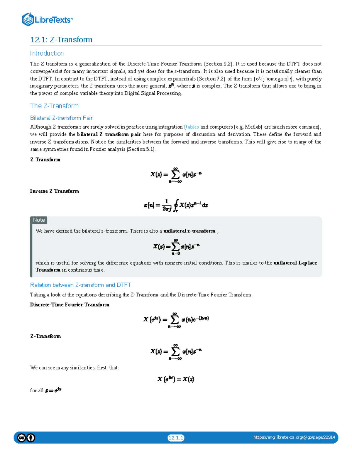 Z transform - Z theorem (Mathematics) - 12: Z-Transform Introduction The Z transform is a - Studocu