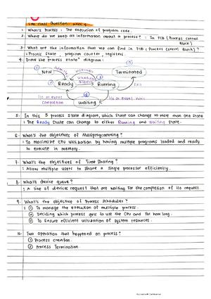Tutorial- Deadlock - Principles of Operating Systems - TUTORIAL - DEADLOCK QUESTION 1 QUESTION 2 ...