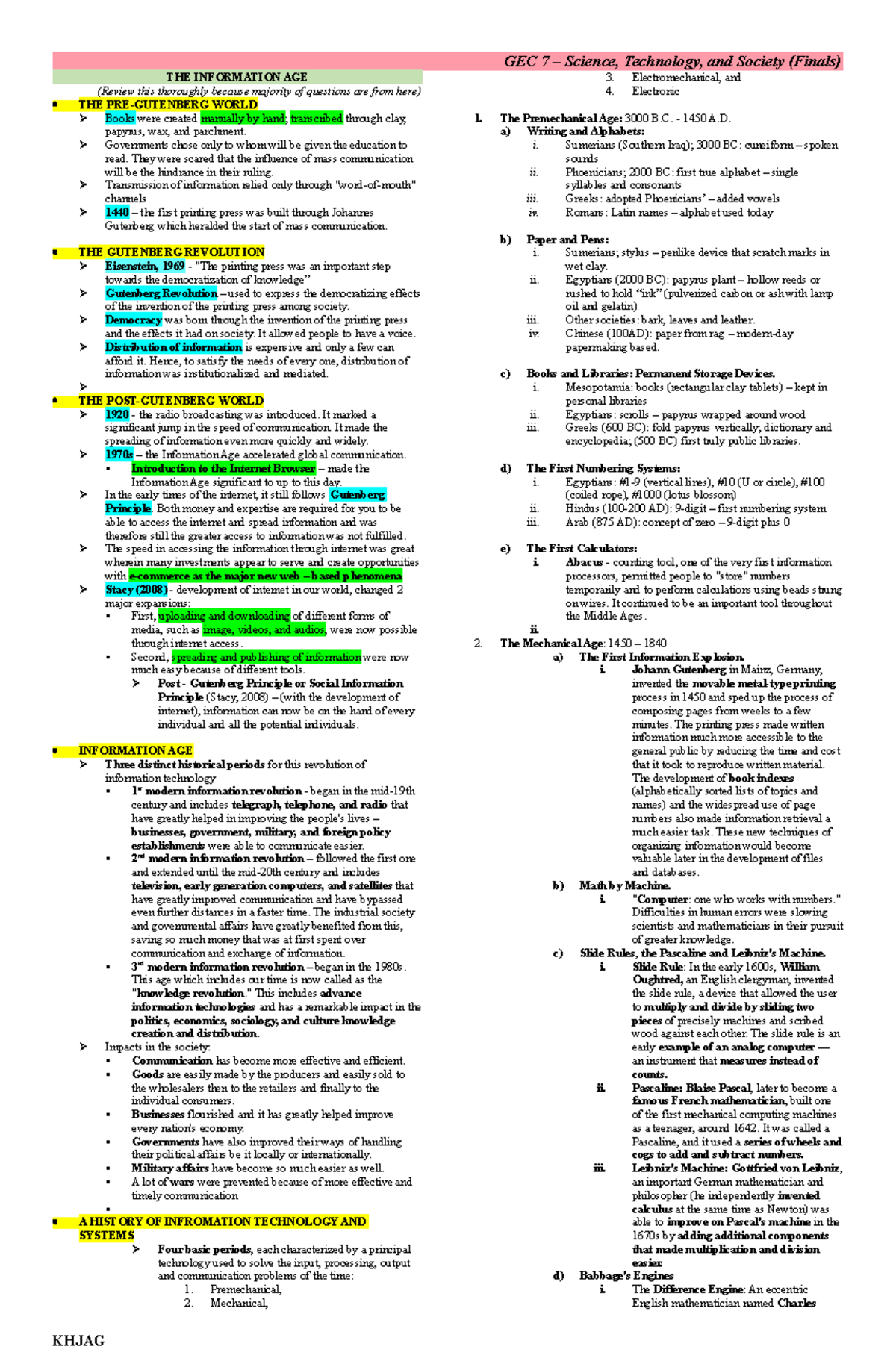 Science Technology AND Society Short Reviewer - GEC 7 – Science ...
