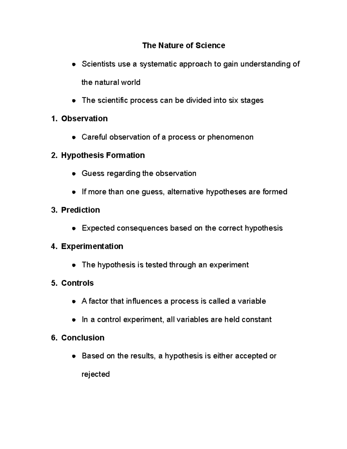 The Scientific Method - The Nature of Science Scientists use a ...