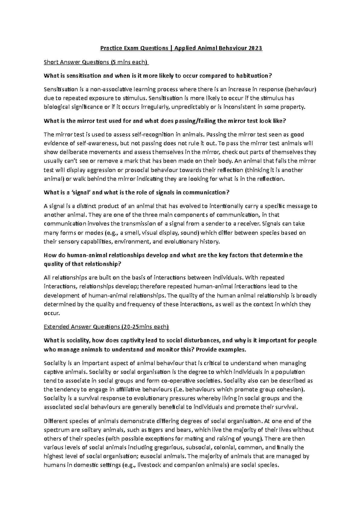 Practice Exam Questions AAB 2023 with answers - Practice Exam Questions ...