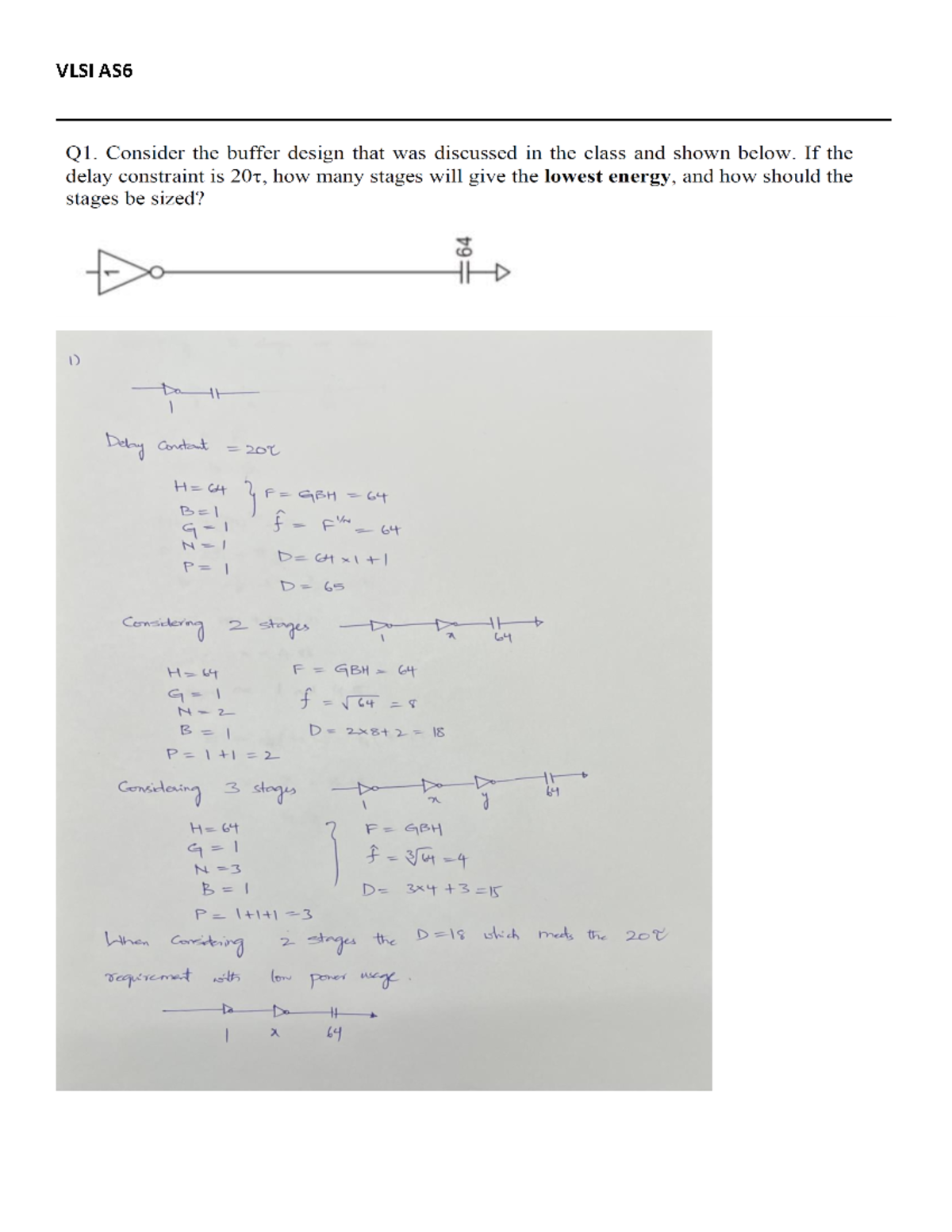 Ag2687 hw6 - ASSIGNMENT 6 - VLSI AS 6 - Studocu