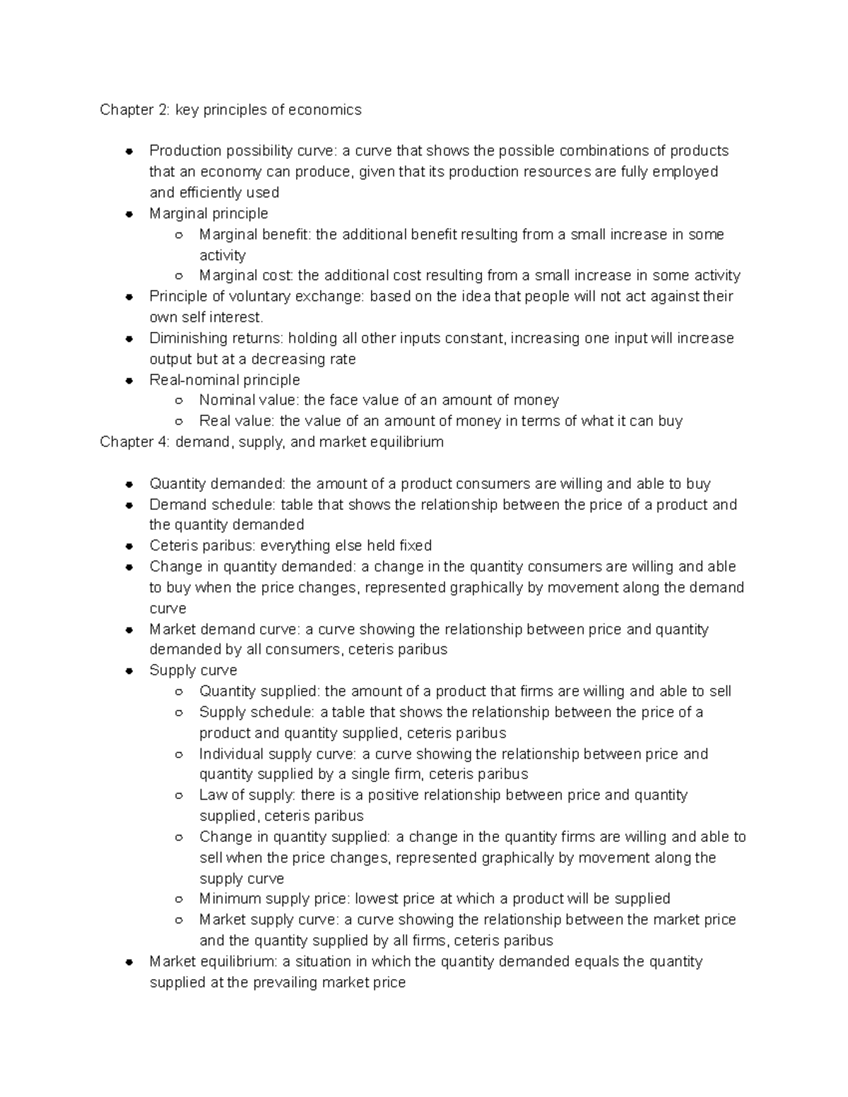 Econ 202 notes - Very descriptive - Chapter 2: key principles of ...