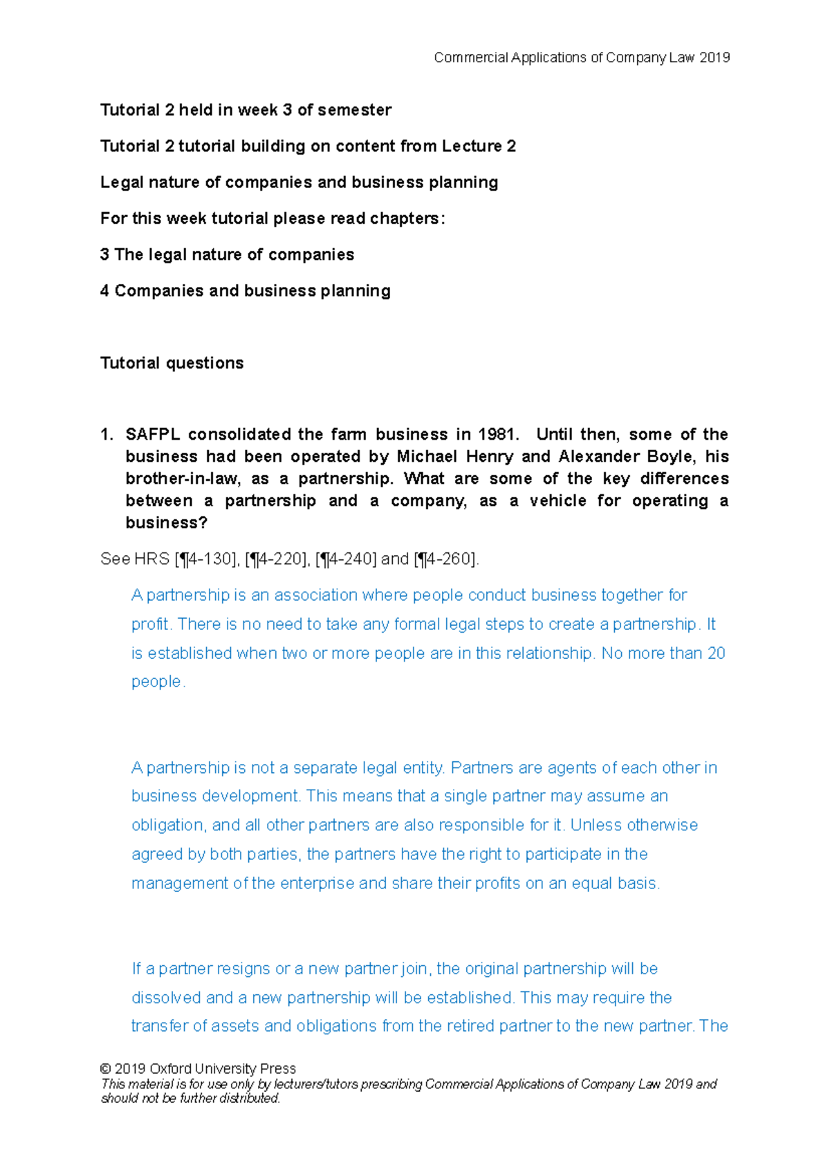 2020 Tutorial 2 - Tutorial 2 held in week 3 of semester Tutorial 2 ...