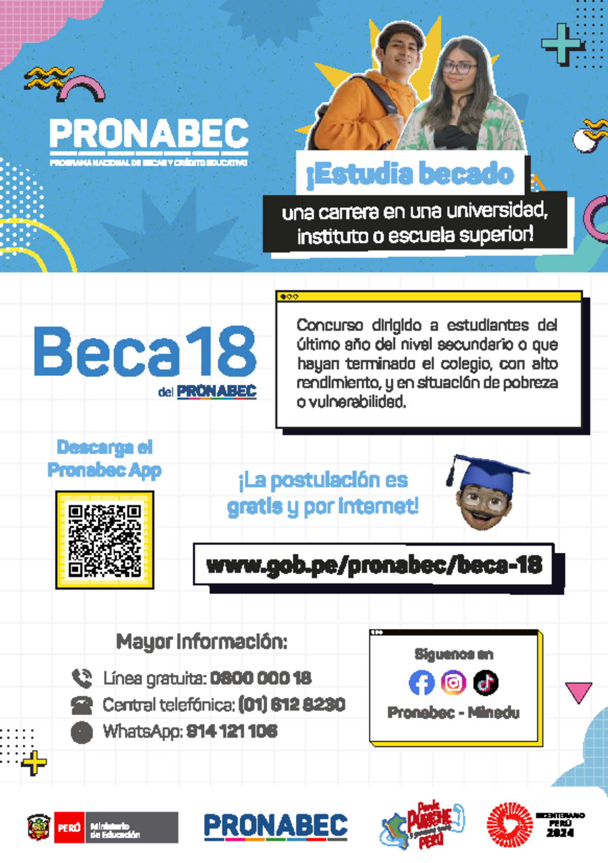 Volante Beca 18 Pronabec - PRONABEC PROGRAMA NACIONAL DE BECAS Y ...