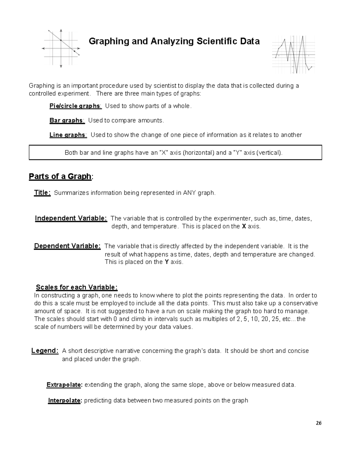 Graphing-and-Analyzing-Scientific-Data - Graphing and Analyzing Scientific Data Graphing is an ...