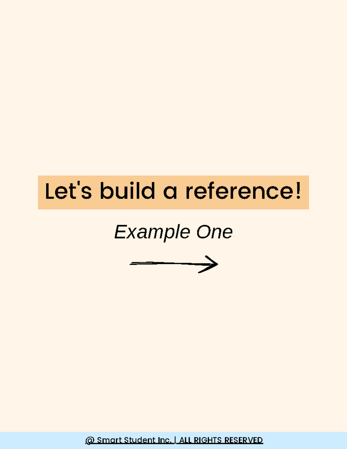 Worksheet. APA Made Easy - Let's build a reference! Example One What ...