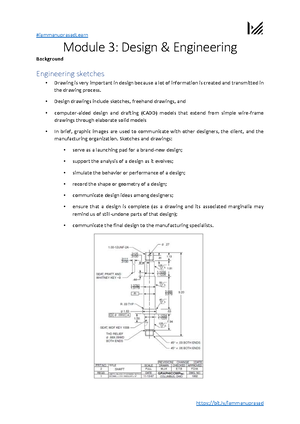 Module-4 - Module 4 notes - DESIGN & ENGINEERING Module- Design for X ...