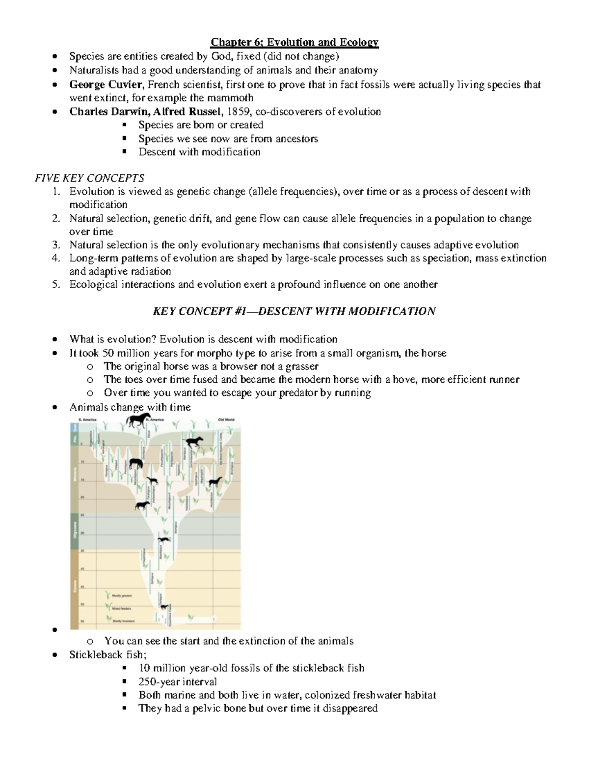 Chapter 6; Evolution and Ecology - Chapter 6; Evolution and Ecology ...