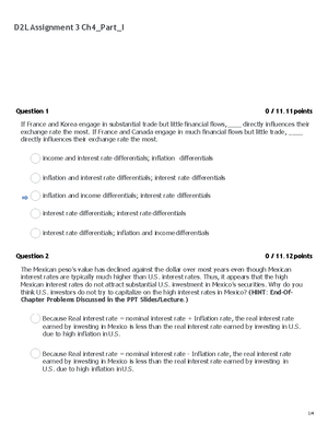 D2L Assignment 2 - FIN 471 - A&M Commerce - Studocu