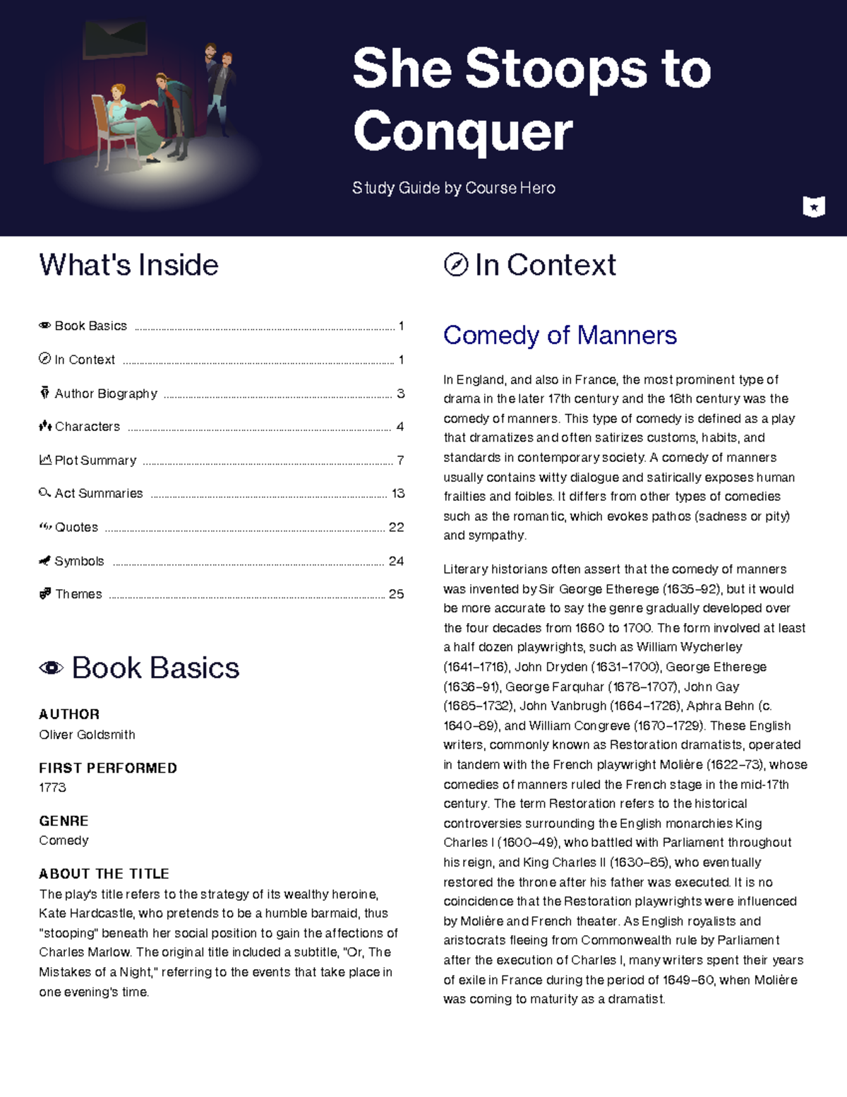 She-Stoops-to-Conquer (1) (1) - She Stoops to Conquer ####### Study Guide by Course Hero What's ...