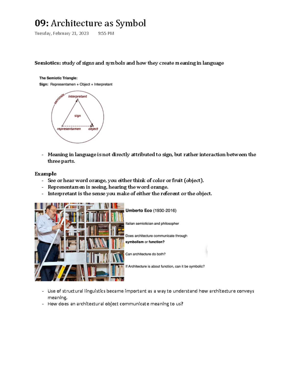 ARC1513 - Lecture 09 - Architecture as Symbol. How can architecture use ...