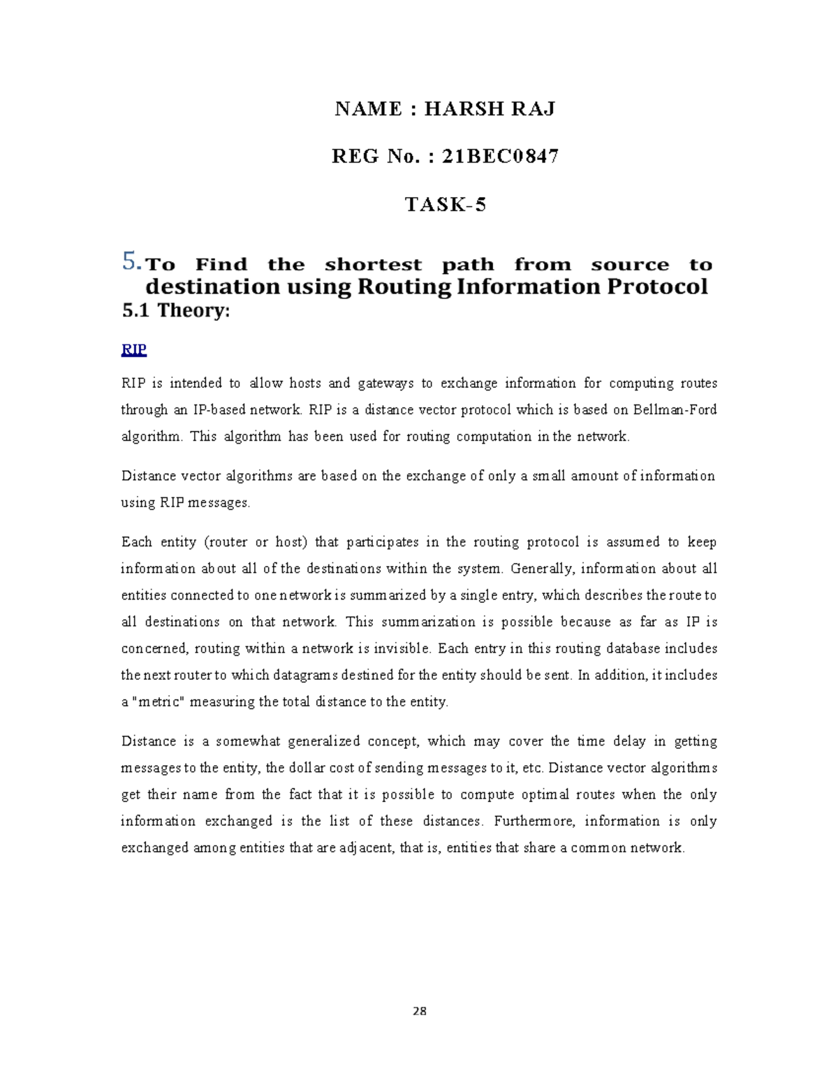 Task 5-1 - dsafcfdscvsd - NAME : HARSH RAJ REG No. : 21BEC TASK- RIP ...