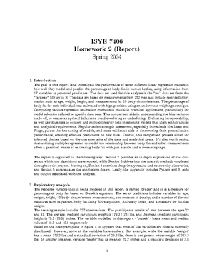 HW03sol - HW3 ISyE 74-6 sol - Brief Solution of ISyE 7406 Homework 3 ...