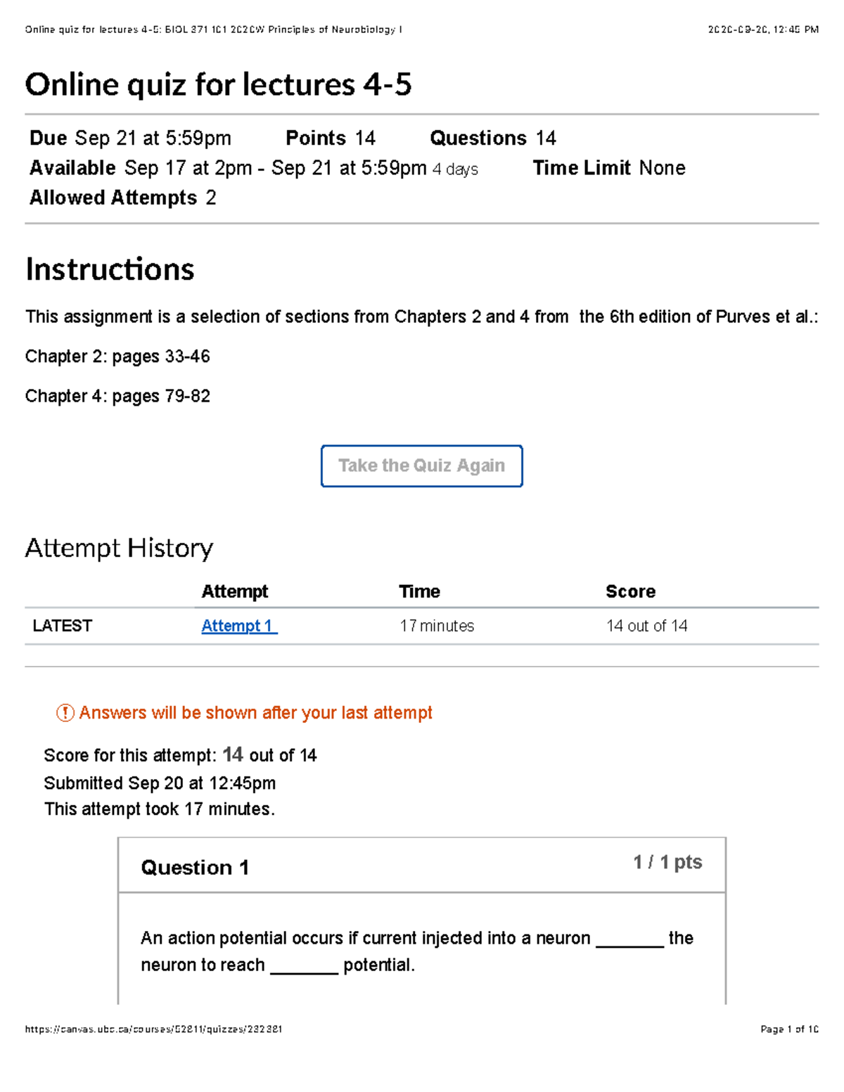 Online quiz for lectures 4-5: BIOL 371 101 2020W Principles of Neurobiology I - Online quiz for ...