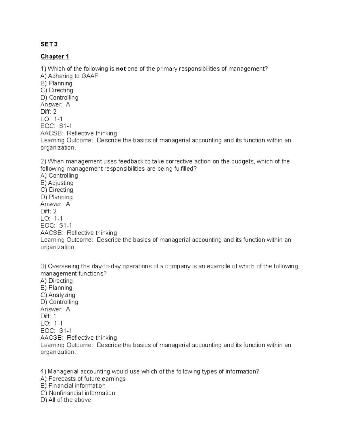 Revision Mid Term SET 1 Solutions - SET 3 Chapter 1 Which of the following is not one of the ...