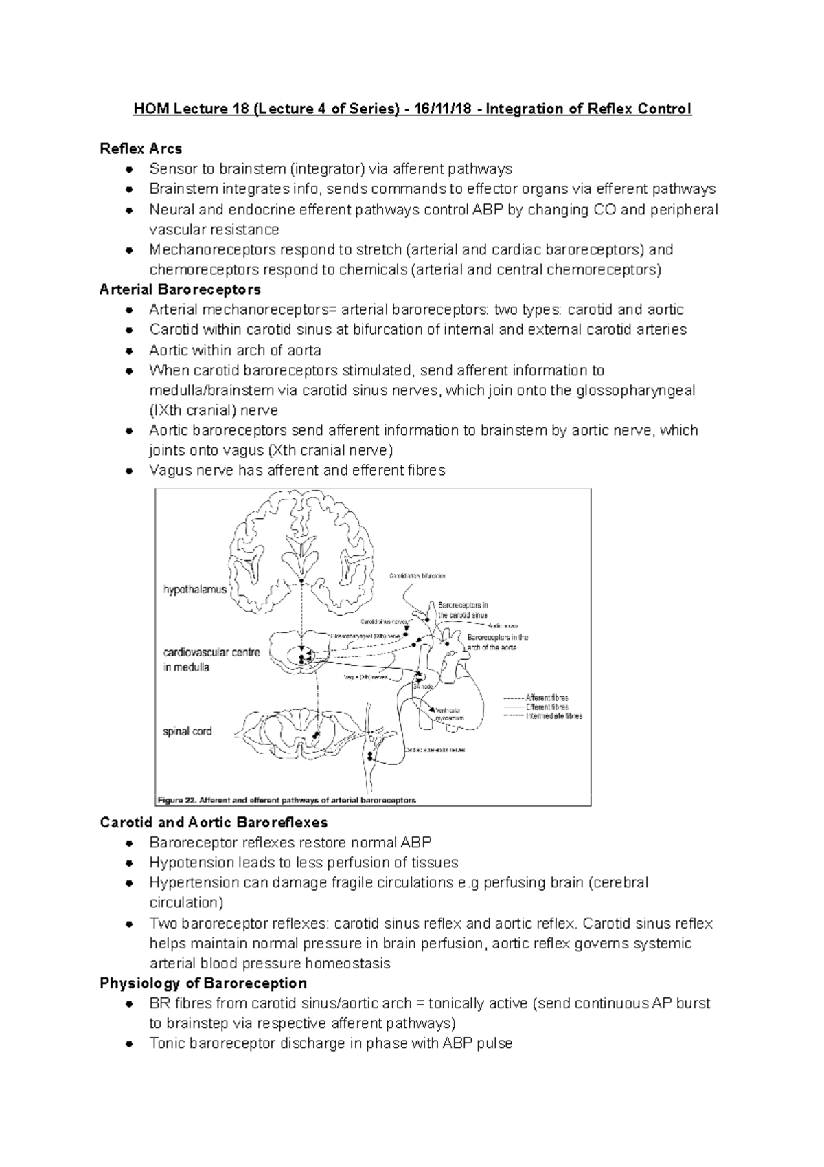 HOM Lecture 18 (Lecture 4 of Series) - 16 11 18 - Integration of Reflex ...