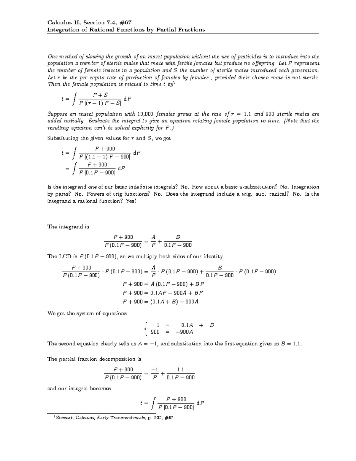 07-04-067 Trigonometric Substitution - Calculus II, Section 7 ...