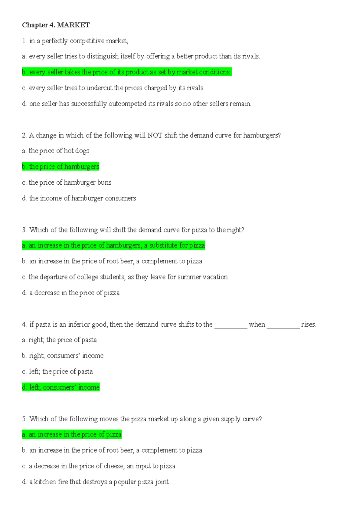 Chapter 4 - Thầy Hồ Hoàng Anh - Chapter 4. MARKET in a perfectly ...