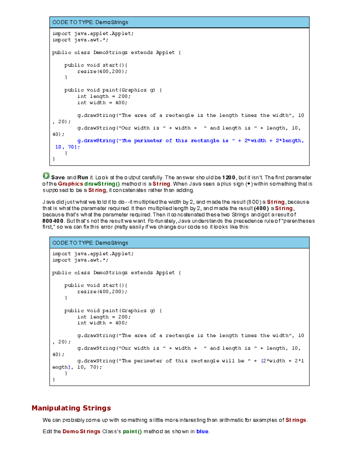 The Java Programming Language Code To Type Demo Strings Import Java 3425