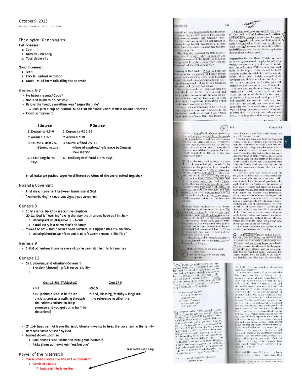 THRS116-10-9 - Genesis 6-12, Power of the Matriarch, Names - Warning ...
