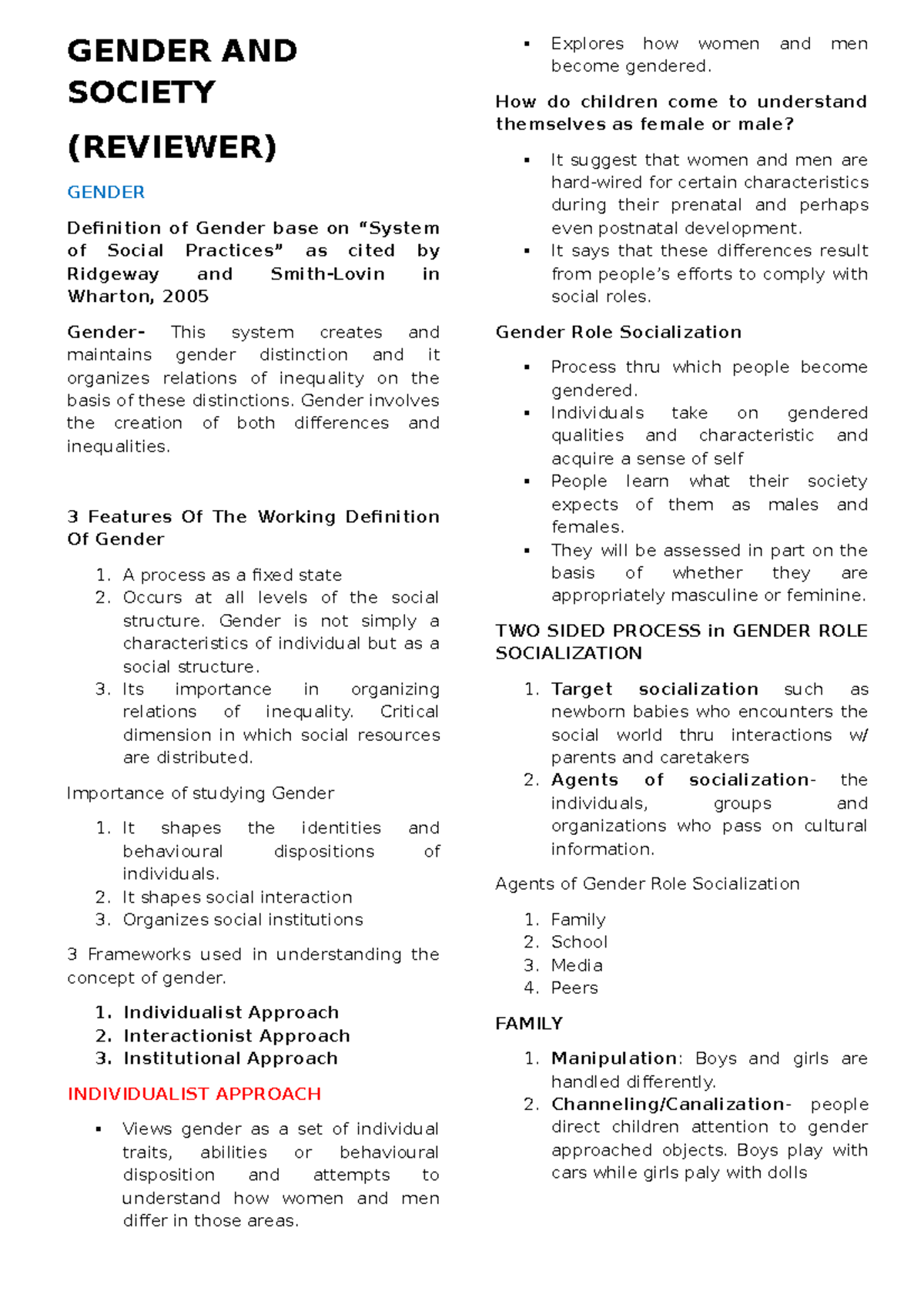 Gender AND Society reviewer - GENDER AND SOCIETY (REVIEWER) GENDER ...