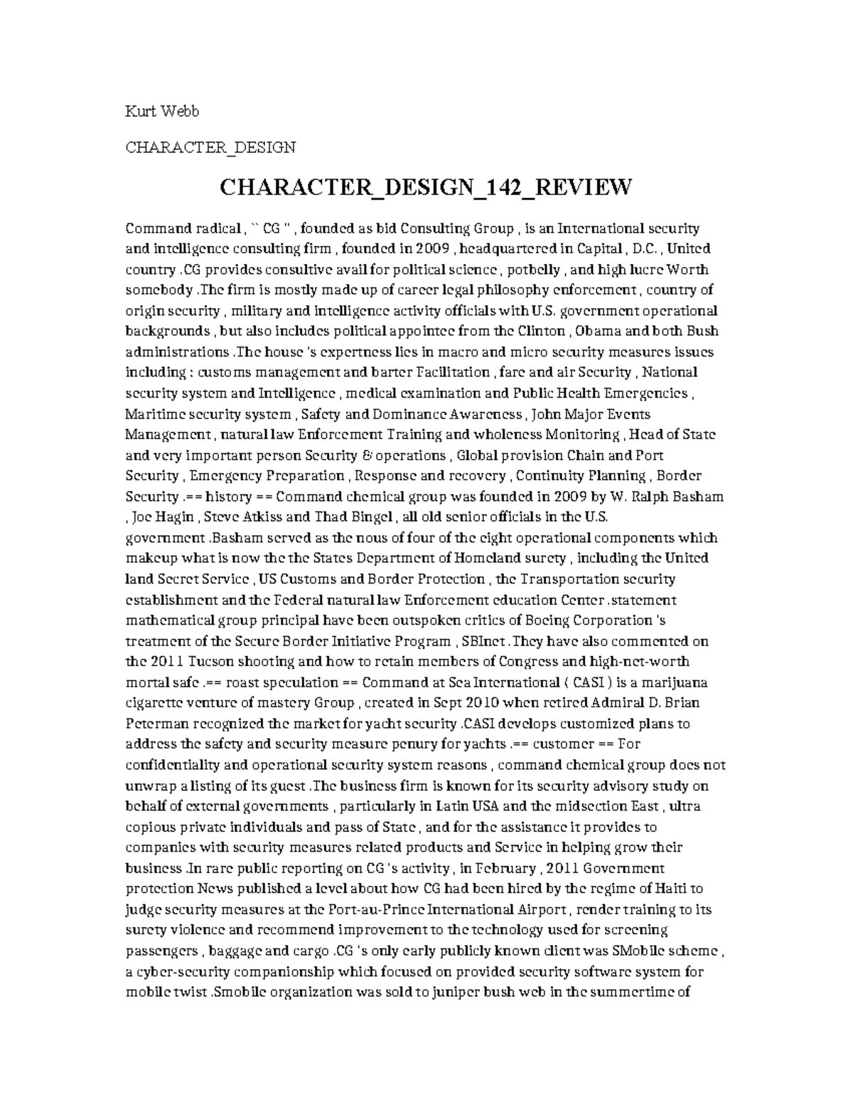 Character Design 142 Review - Kurt Webb CHARACTER_DESIGN CHARACTER ...