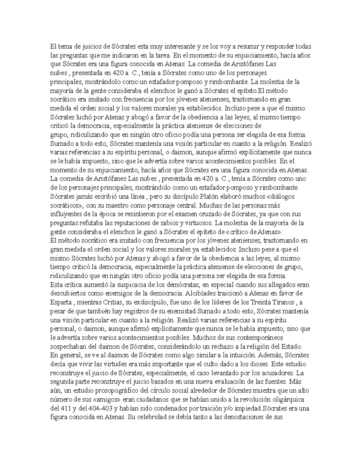 Juicio - El tema de juicios de Sócrates esta muy interesante y se los ...