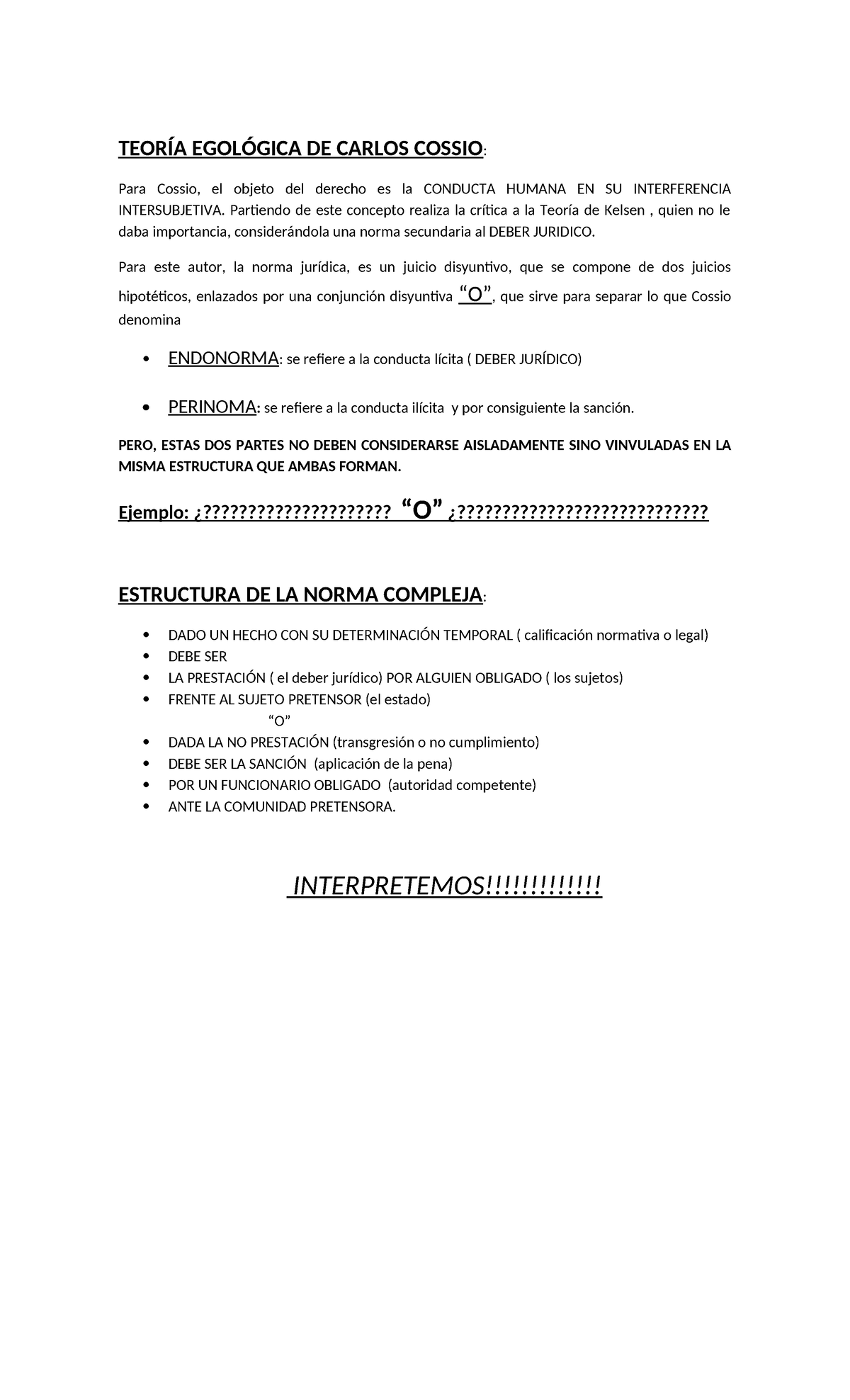 Carlos Cossio - fvdsf - TEORÍA EGOLÓGICA DE CARLOS COSSIO: Para Cossio ...