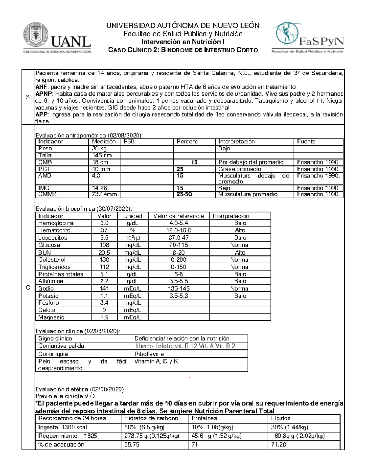 Caso Clinico 2 SIC - akksks - UNIVERSIDAD AUTÓNOMA DE NUEVO LEÓN ...