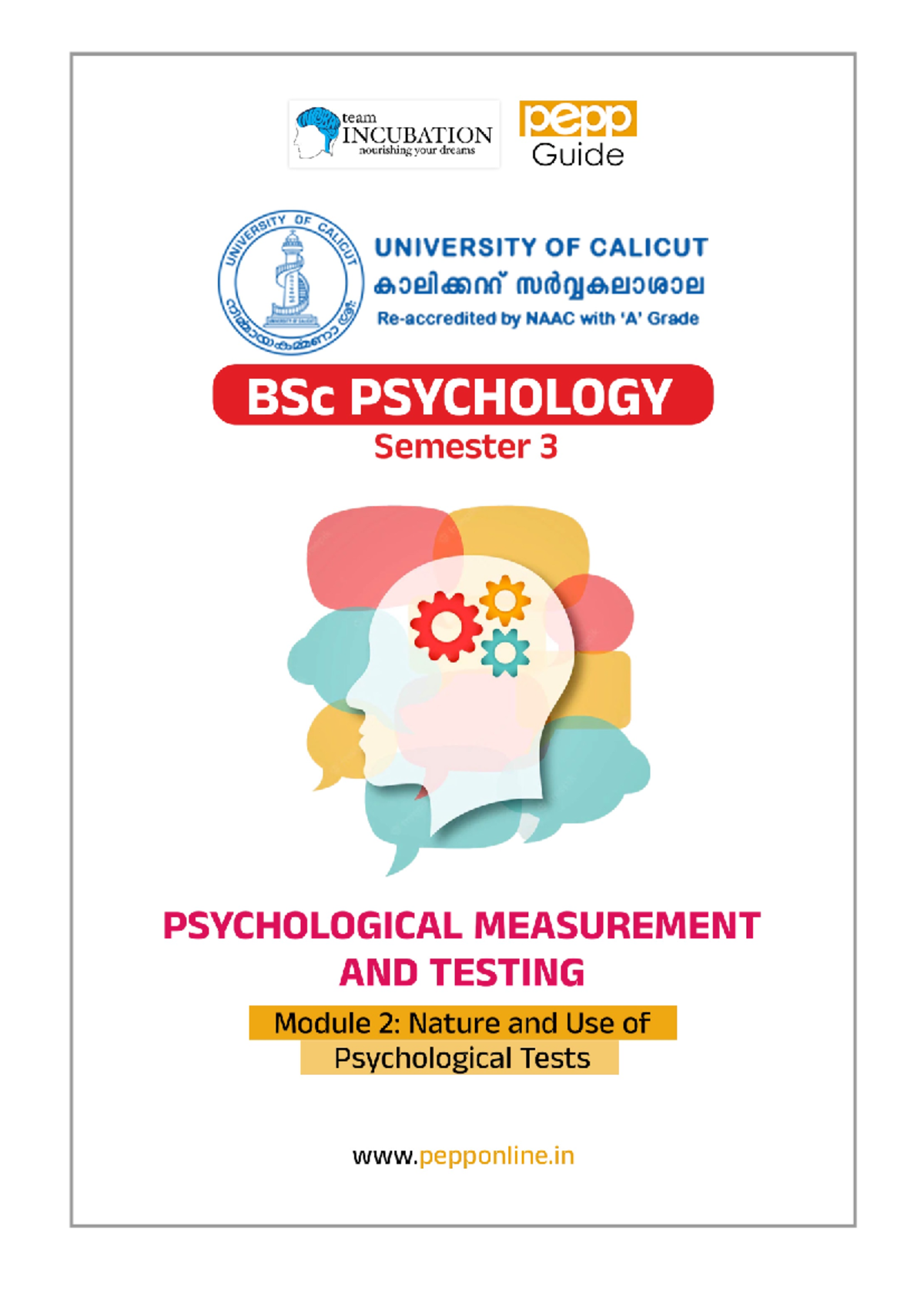 Module 2- Nature and use of psychological test - Bsc psychology - Studocu