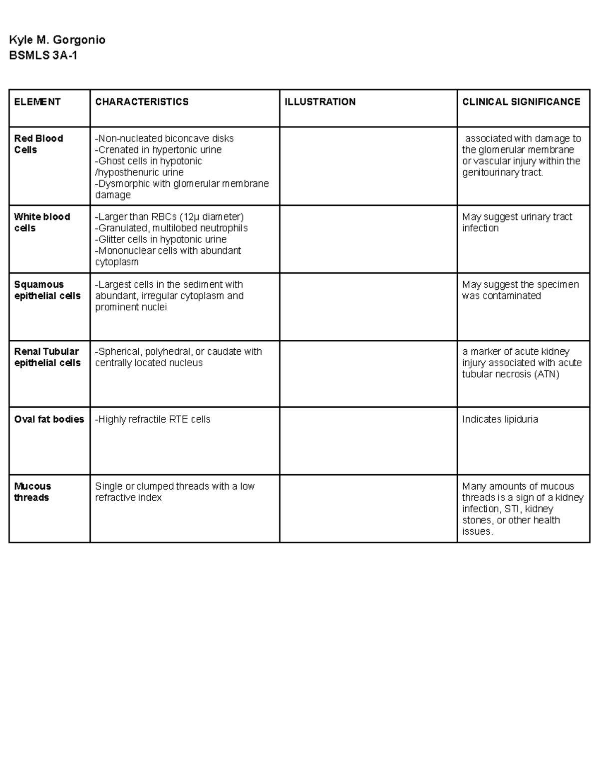 AUBF Microscopic - NOTES - Kyle M. Gorgonio BSMLS 3A- ELEMENT ...