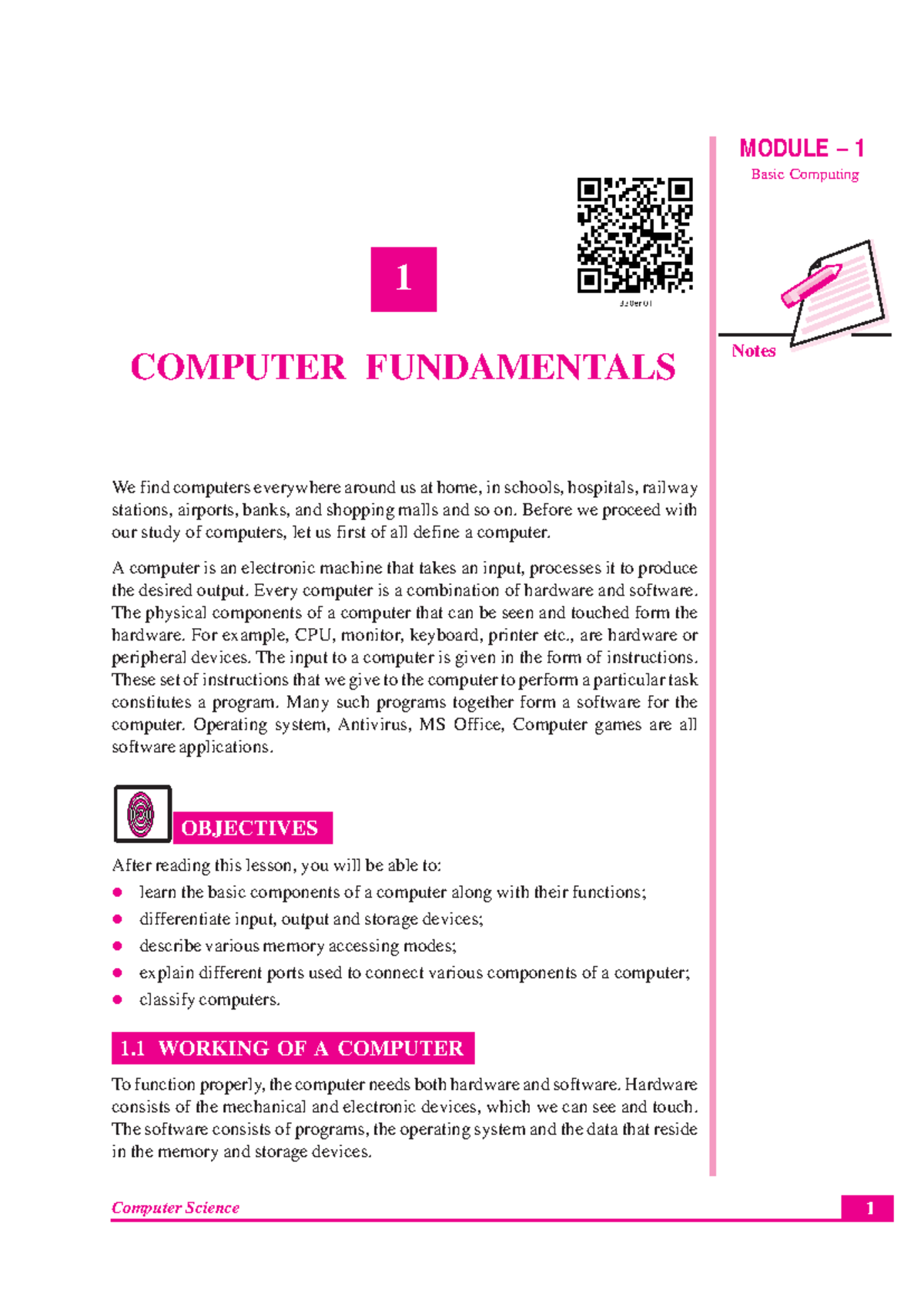 Lesson 01 - Computer Fundamentals - Computer Fundamentals MODULE – 1 ...
