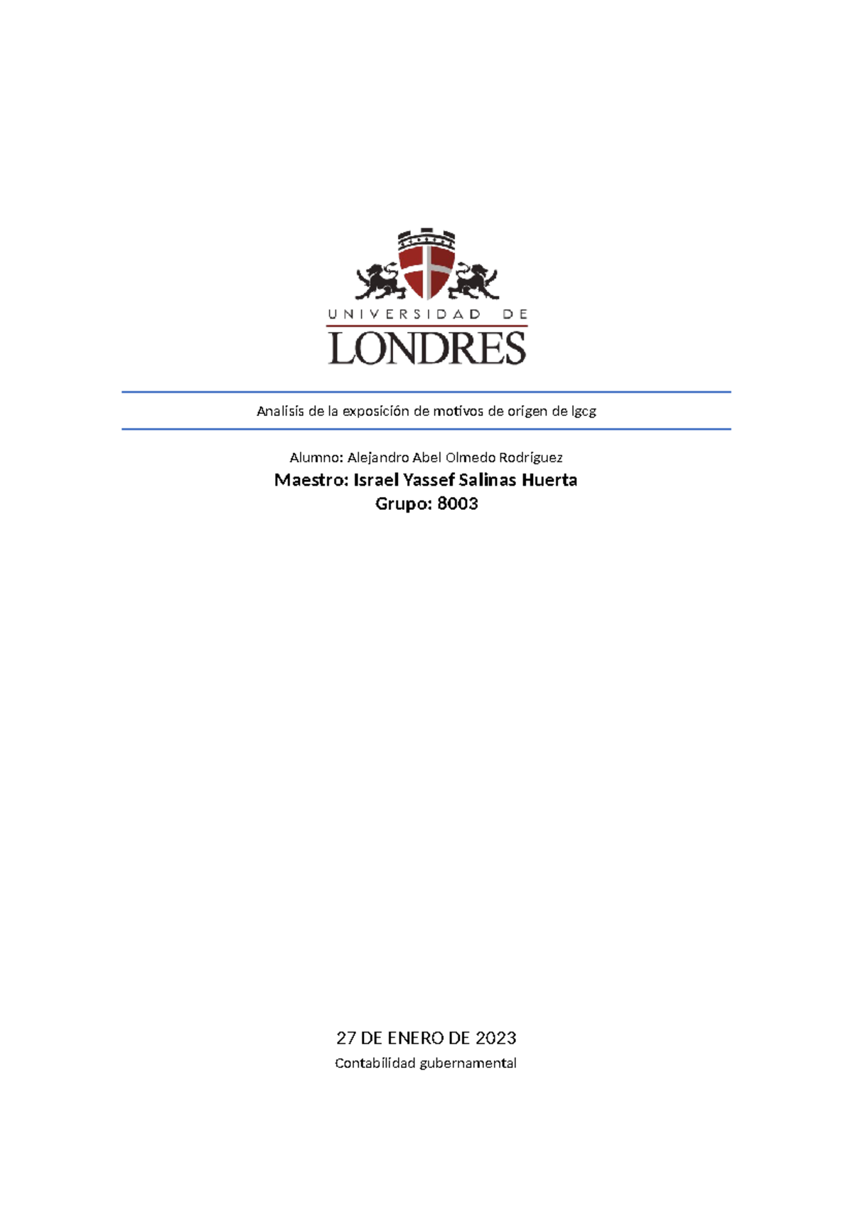 Analisis Exposición Y Motivos LGCG - Analisis de la exposición de ...