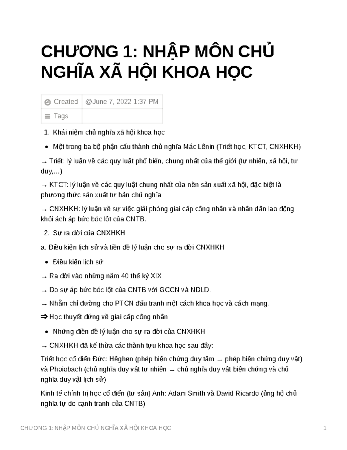 CHNG 1 NHP MN CH NGHA X HI KHOA HC - CH ̄¡NG 1: NHÀP MÔN CHĀ NGH)A XÃ HÞI KHOA HàC 1 CHƯƠNG 1 ...