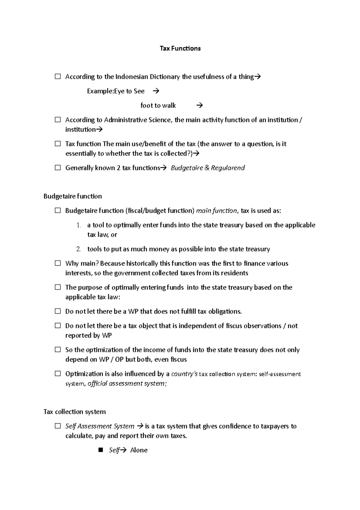 Tax Functions - Tax Functions According to the Indonesian Dictionary ...