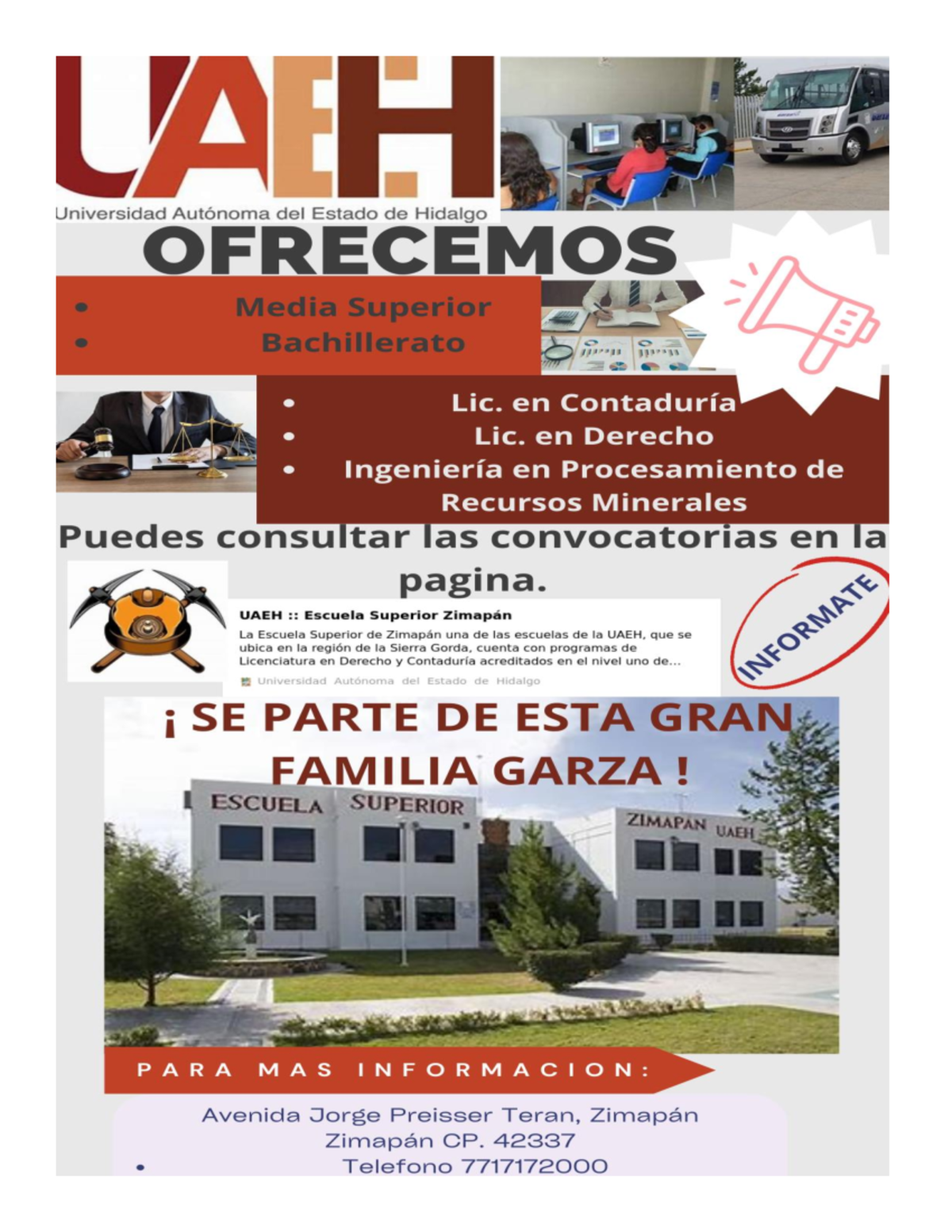 Promocion - LAEH Universidad Autónoma del Estado de Hidalgo OFRECEMOS ...
