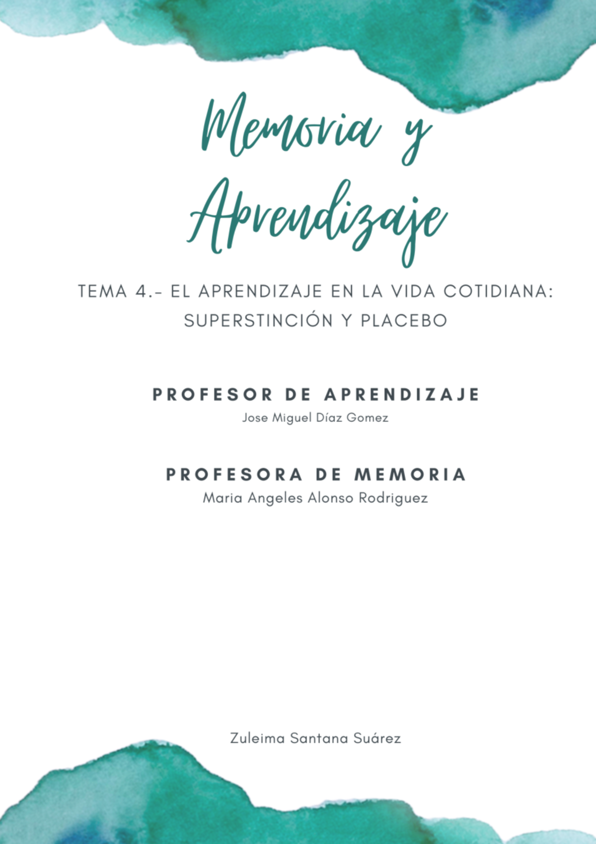 Tema 4 MA - tema 4 del ma - 1.- Aprendizaje y conducta supersticiosa ...