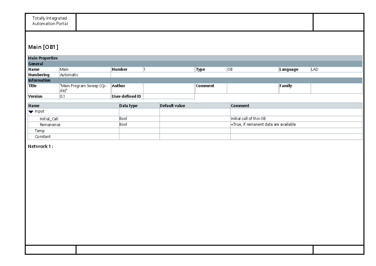 Chương trình-merged - Automation Portal Main [OB1] Main Properties General Name Main Number 1 ...
