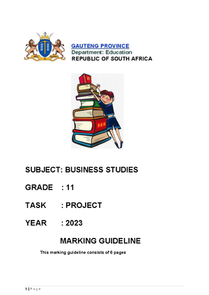 Gr11 business studies activities - REMOTE LEARNING ACTIVITY BOOKLET ...