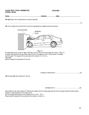 Moment Worksheet-IGCSE-PHYSICS-0625-IDEA OF MOMENTUM, INERTIA ...