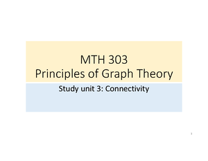 MTH 303 presentation 4 corrected - MTH 303 Principles of Graph Theory ...