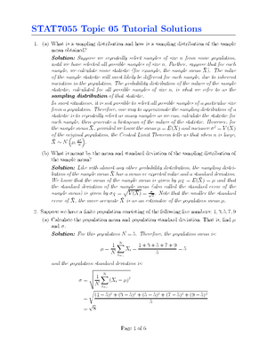 T06 Sol - 12121212121212 - Let X 1 , X 2 ,... , X n denote a random ...