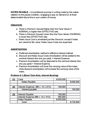Revaluation March 31 - Intacc 2 - REVALUATION – IAS 16 COST MODEL Cost less accumulated ...