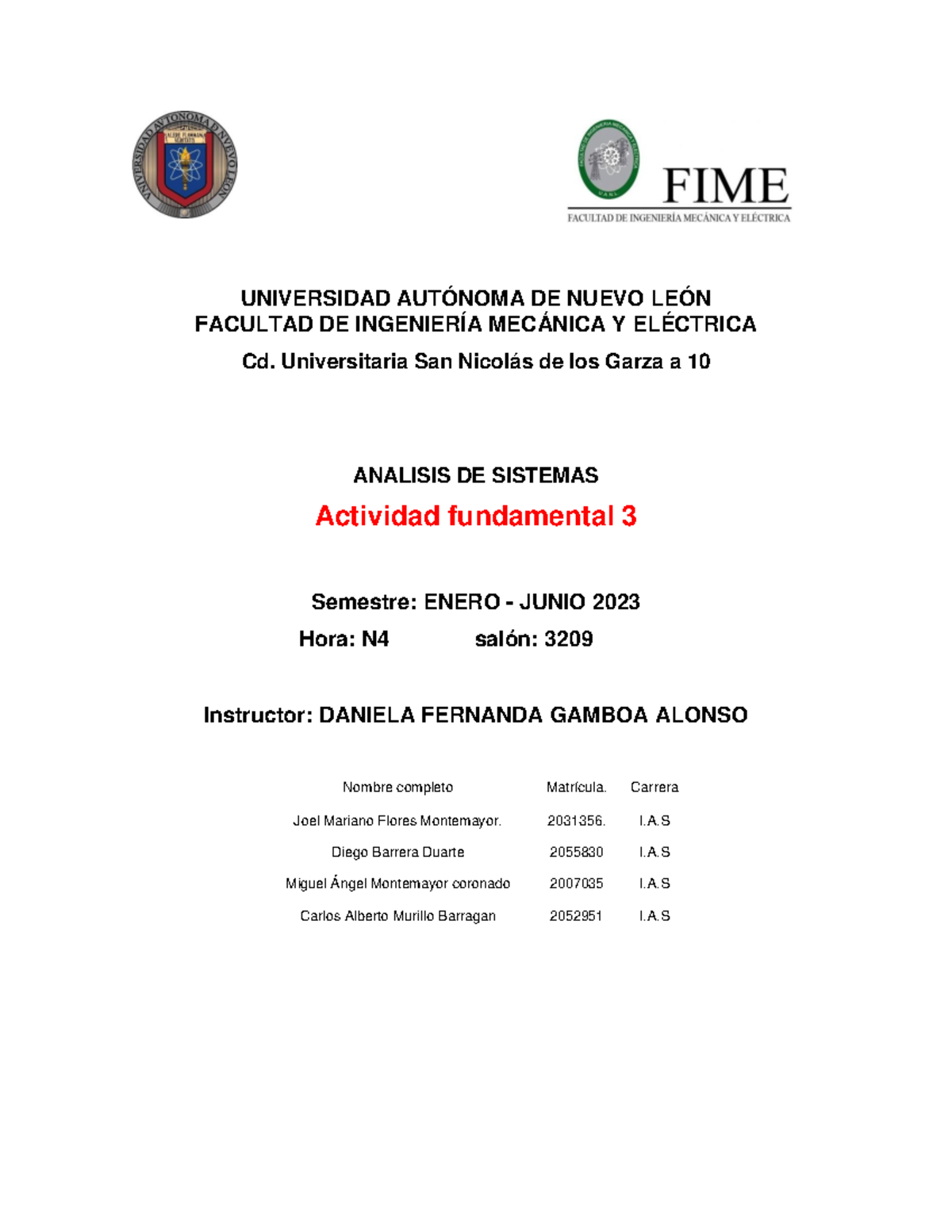 Equipo 3 AF3 Ansis - Af3 sistemas - UNIVERSIDAD AUTÓNOMA DE NUEVO LEÓN ...