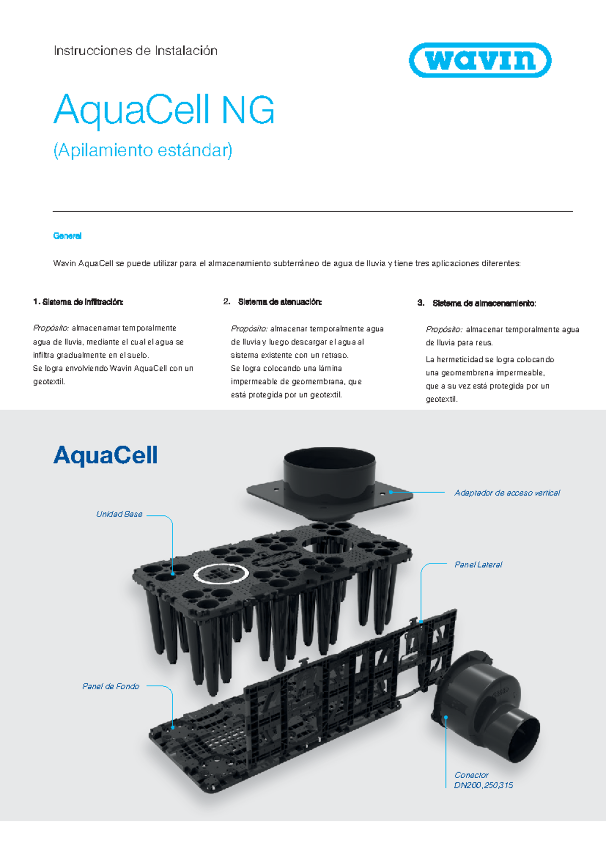 Handbook Aquacell NG - ficha - General Wavin AquaCell se puede utilizar ...