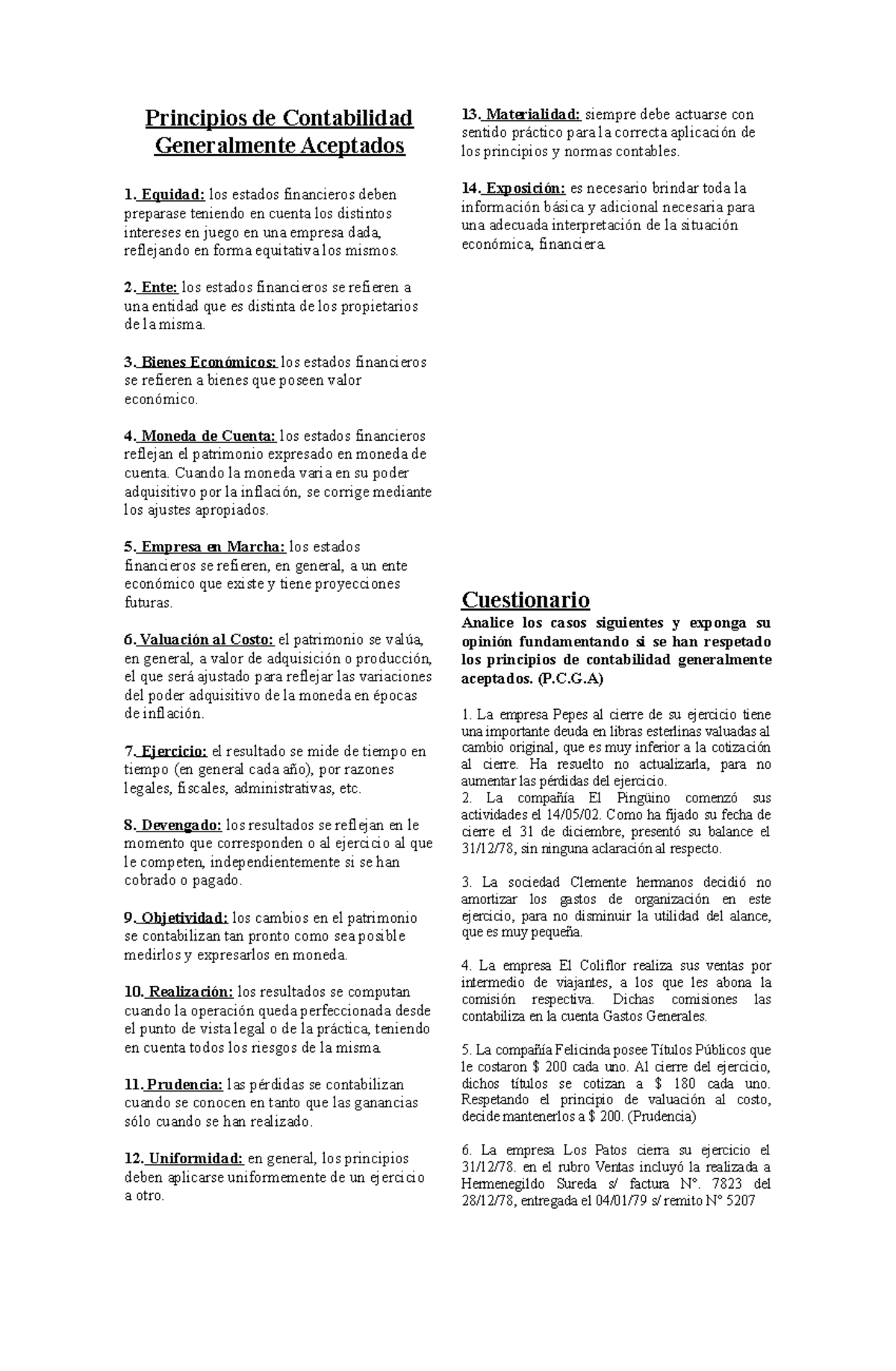 PCGA Principios de Contabilidad Generalmente Aceptados - Equidad: los ...