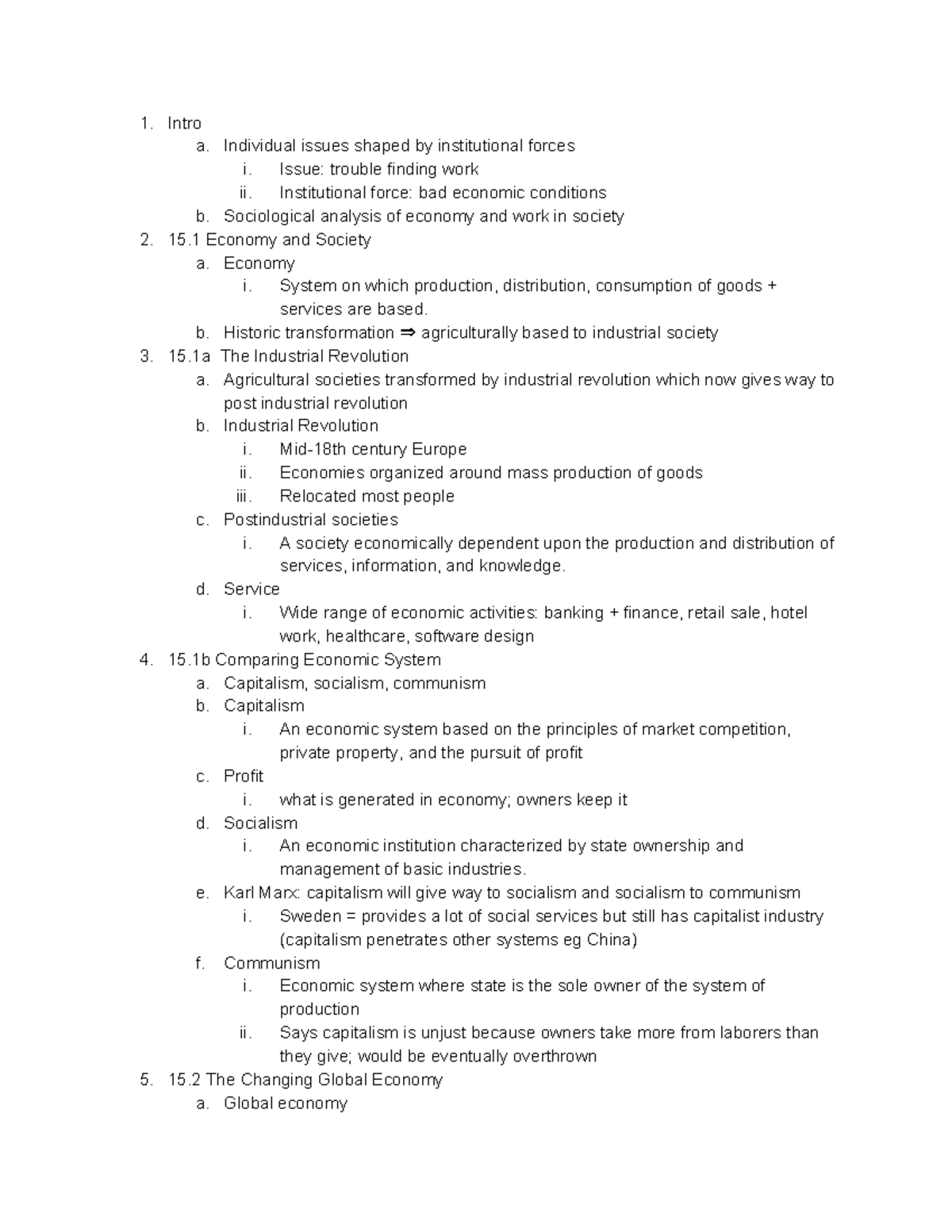 Chapter 15 Economy and Politics Intro to Sociology - Intro a ...
