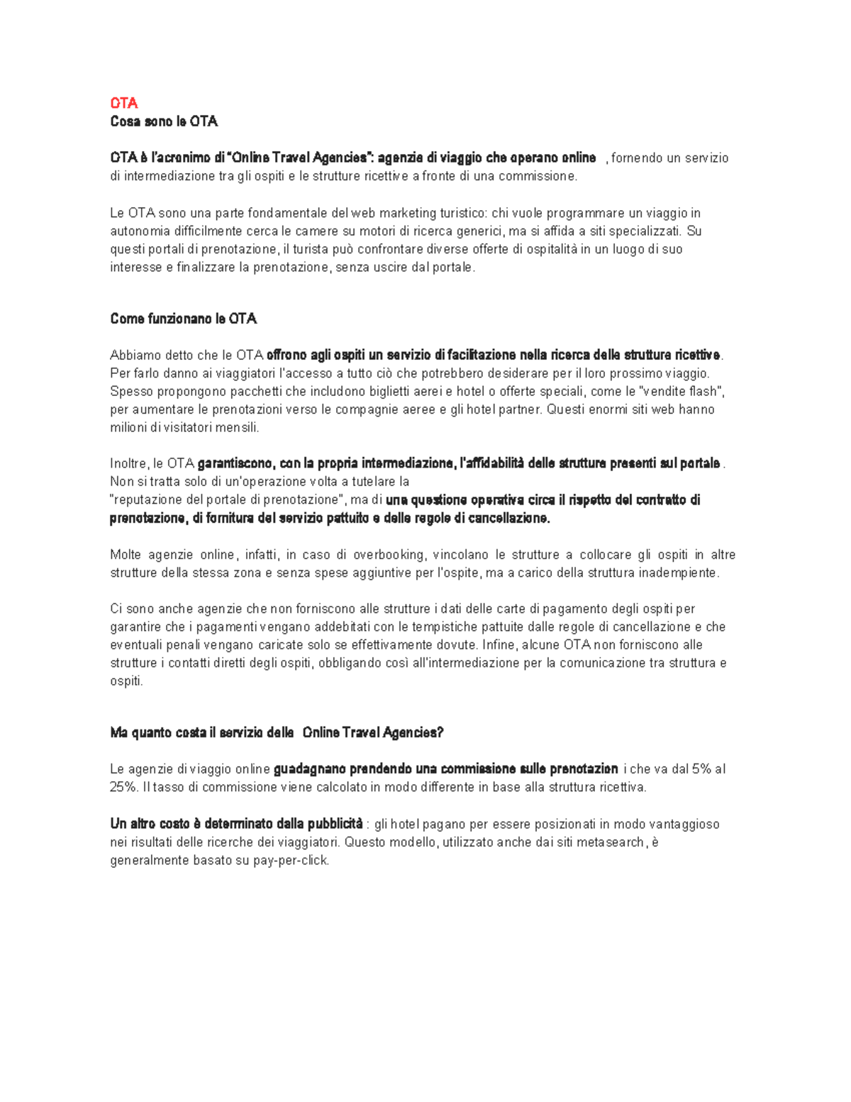 Cosa sono le OTA? - OTA Cosa sono le OTA OTA è l’acronimo di “Online ...